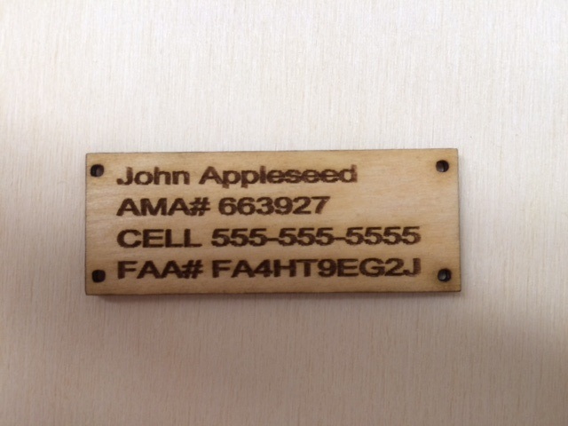 FAA ID Tags – rcpartsforless.com